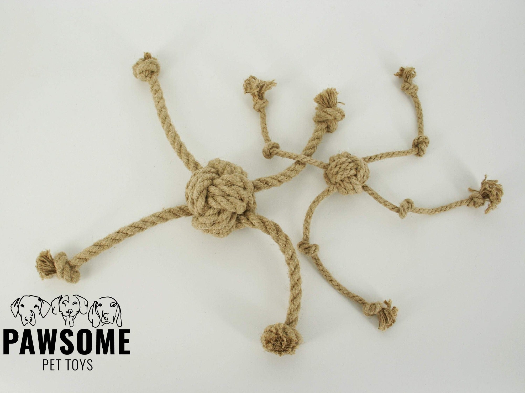 Quadropus - 100% Organic Hemp Rope Dog Toy – Pawsome Pet Toys